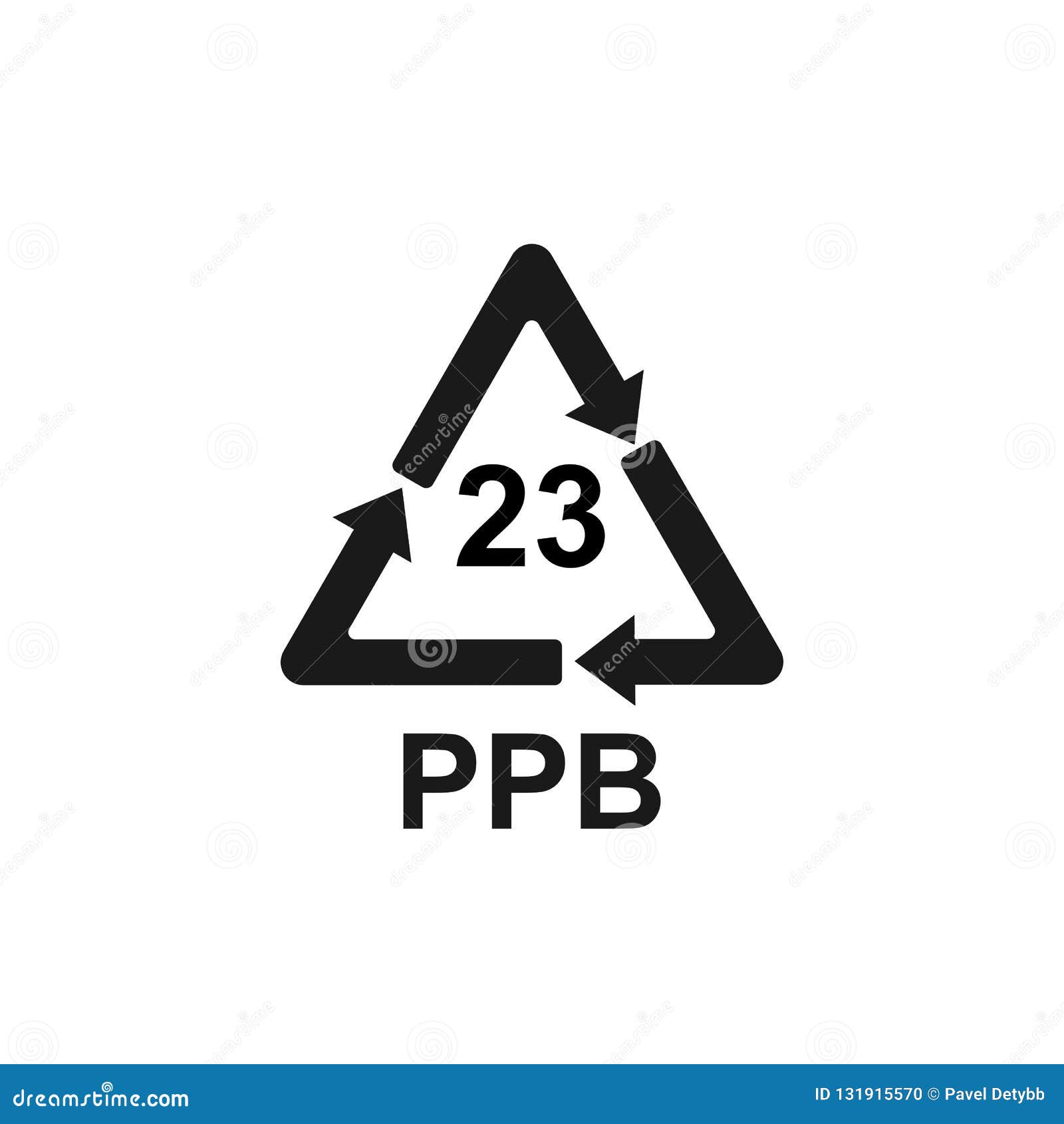 Recycling Code - Paper. Vector Illustration, Flat Design Stock ...