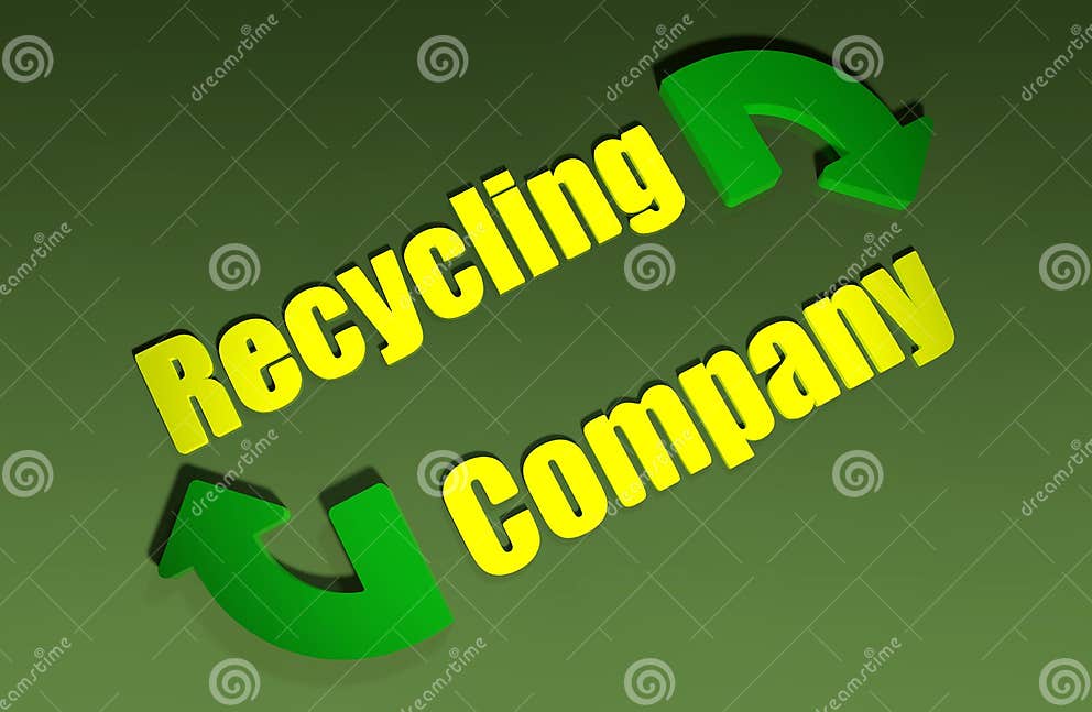 Recycling company design stock illustration. Illustration of ecology ...