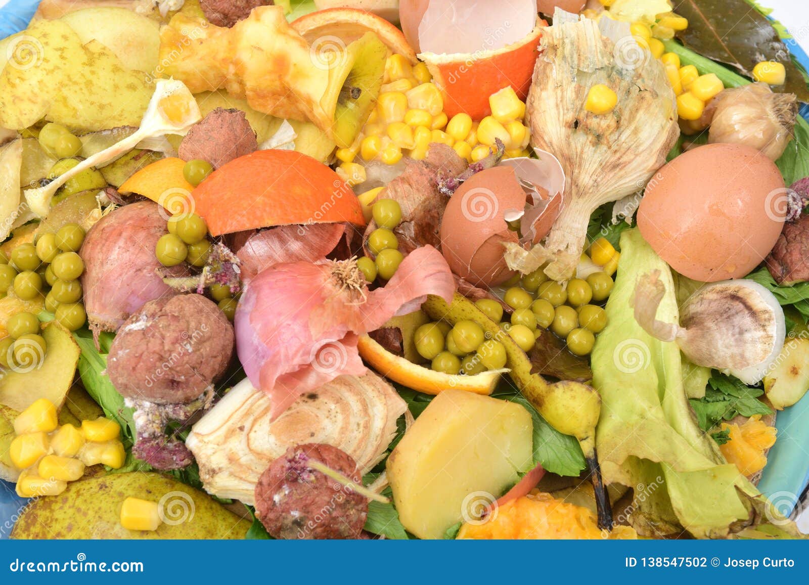 Recycling for Compost Fruits,vegetables and Egg Stock Photo - Image of ...