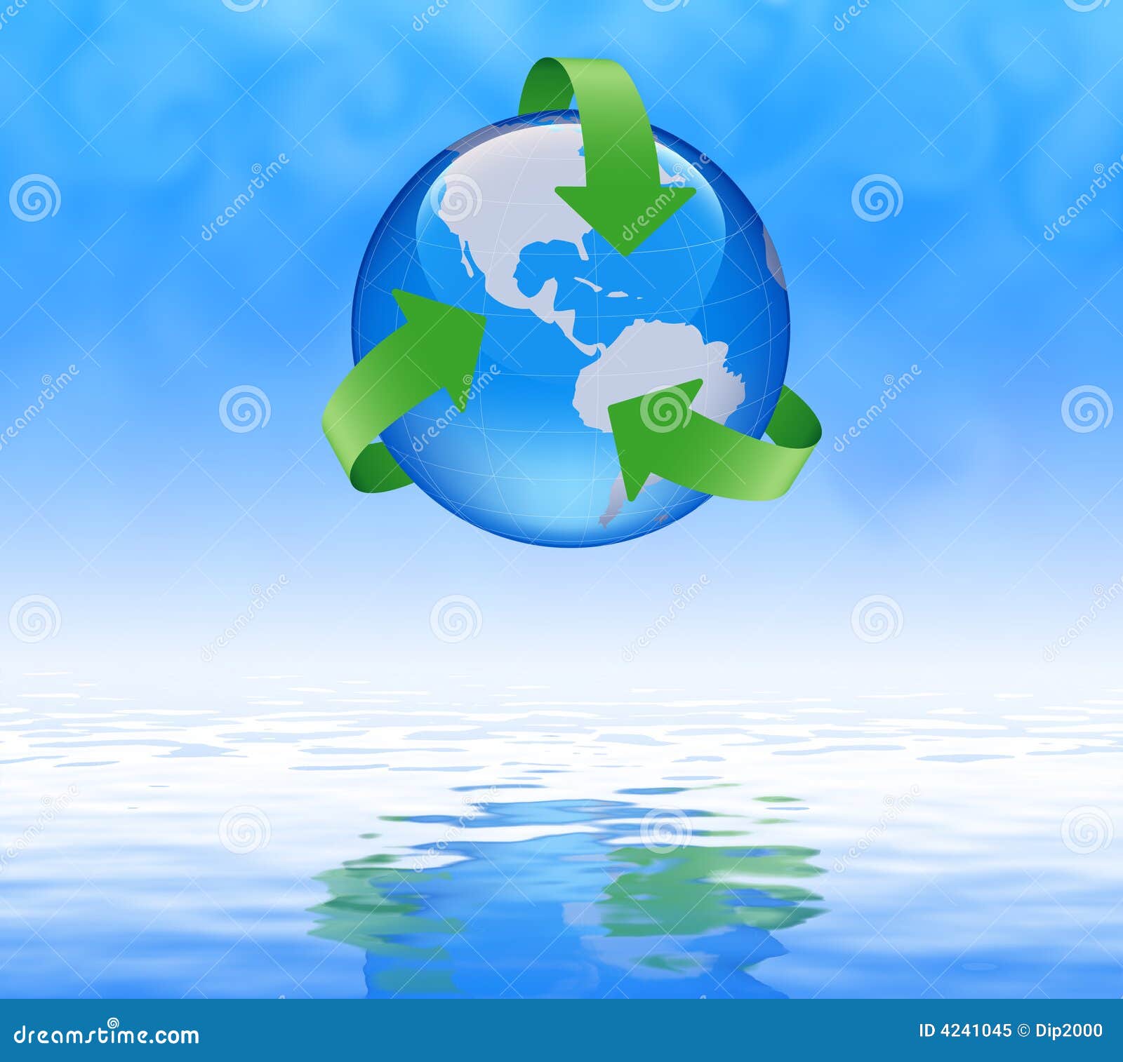 Recycling concept stock illustration. Illustration of terra - 4241045