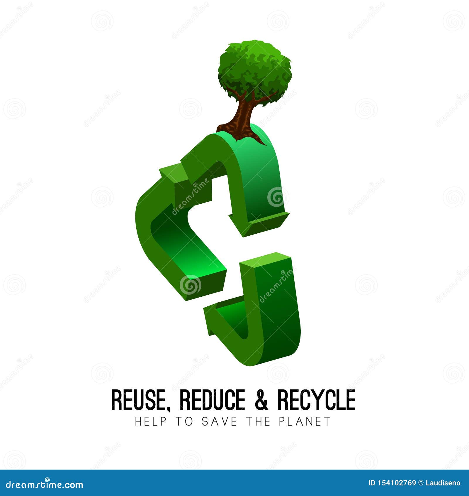 Recycling concept image stock vector. Illustration of green - 154102769