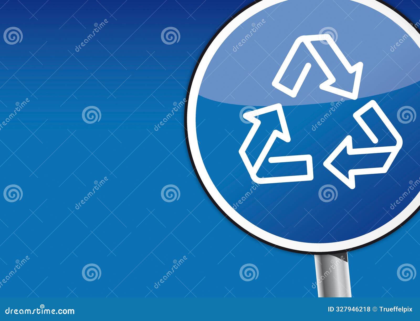 Recycling Concept - Vector Illustration Sign with Symbol Stock Vector ...