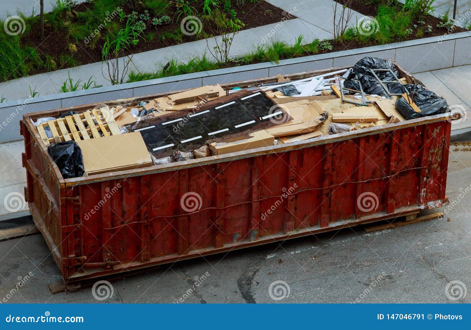 Recycling Container Trash on Ecology and Environment Stock Image ...