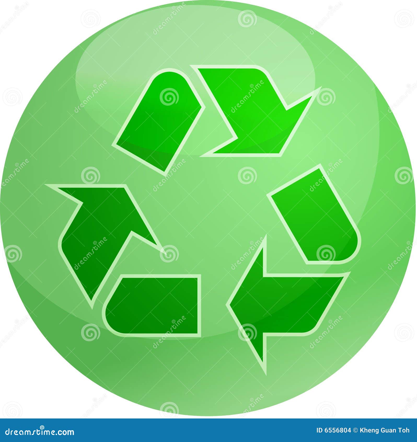Recycling eco symbol stock vector. Illustration of ecology - 6556804
