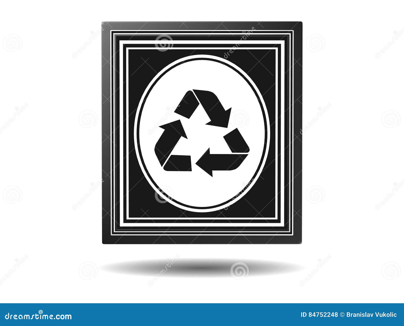 Recycling,framed Icons, Illustration Stock Illustration - Illustration ...