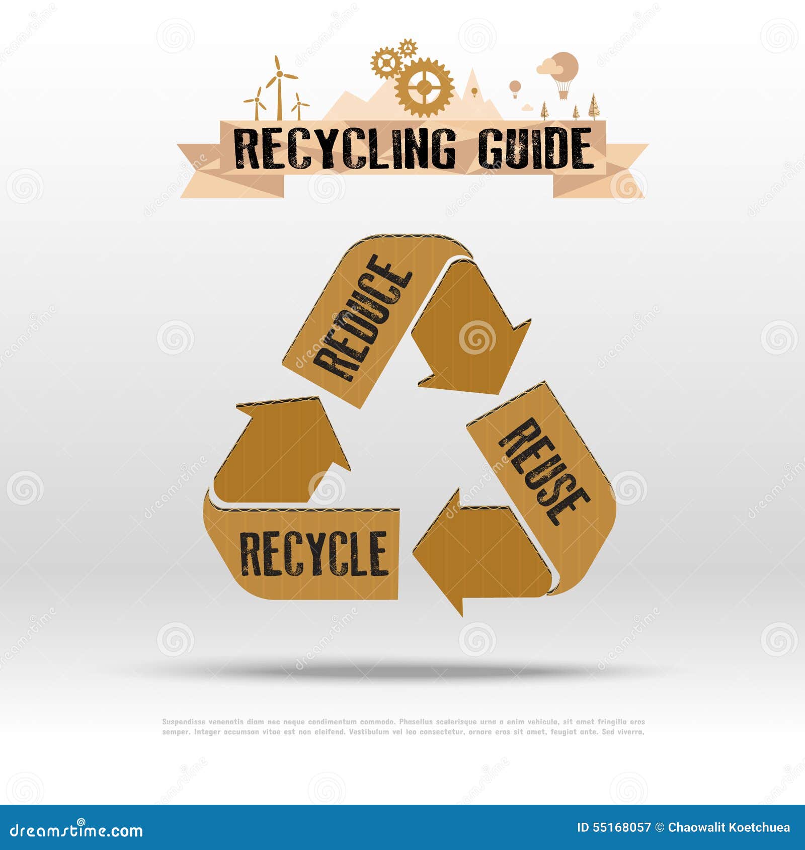 Recycling guide stock vector. Illustration of isolated - 55168057