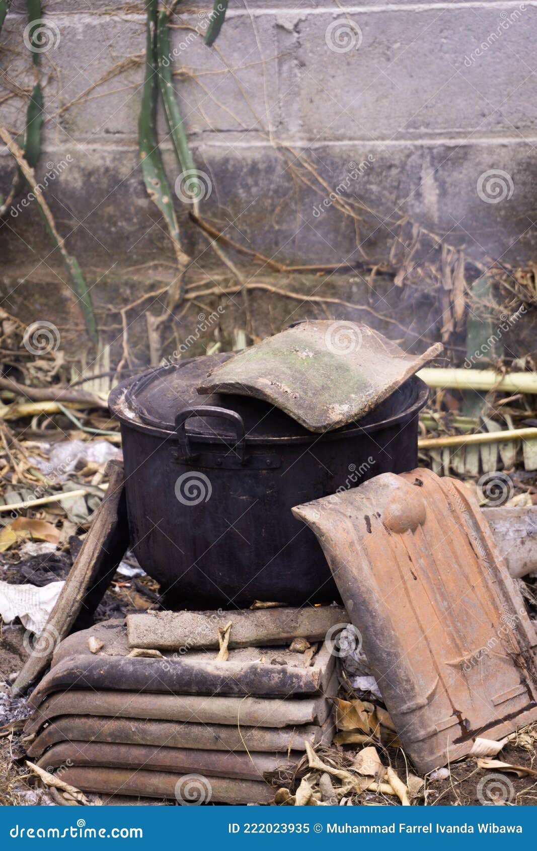Recycling Household Waste Using Traditional Methods. Stock Image ...