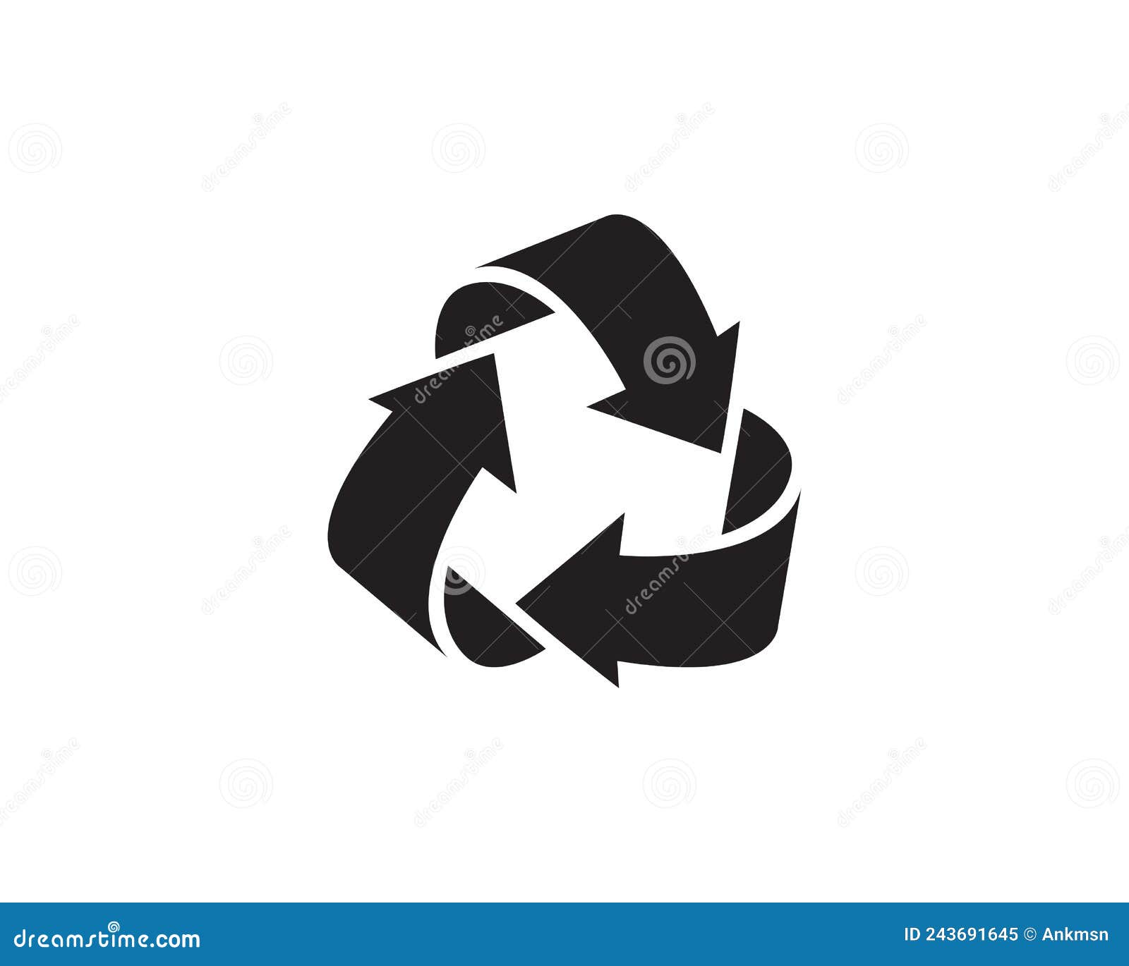 Recycling Icon of Arrows Triangle. Eco Friendly Recycle Symbol Stock ...