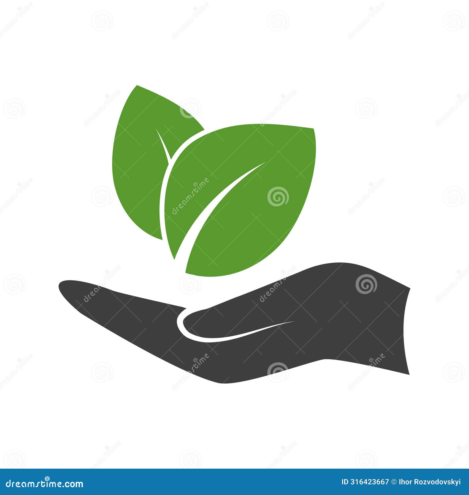 Recycling Icon in Human Hand Stock Vector - Illustration of symbol ...
