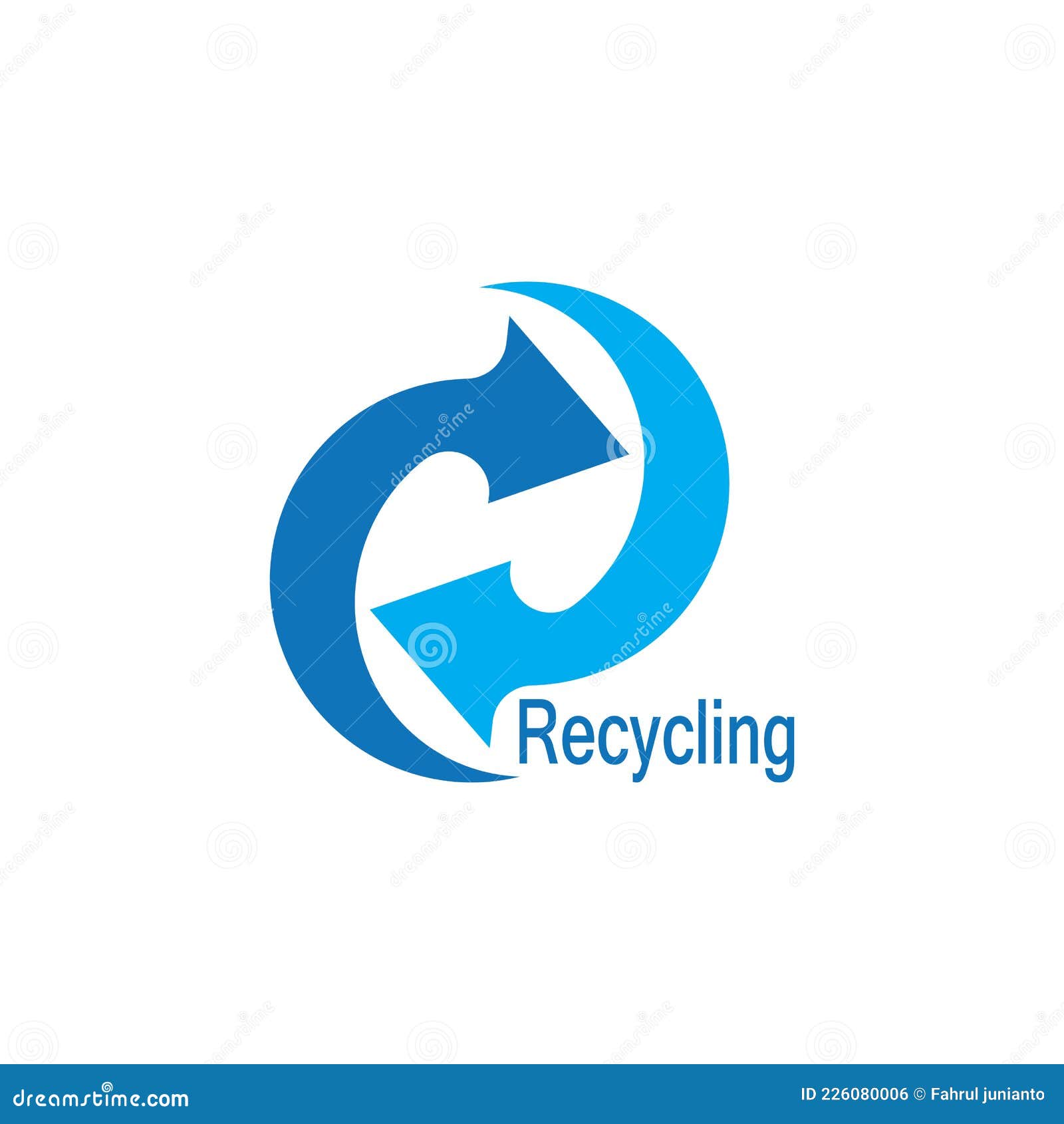 Recycling Icon and Symbol Vector Template Stock Vector - Illustration ...