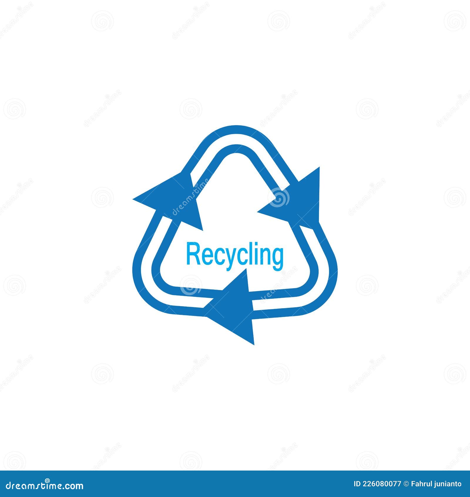 Recycling Icon and Symbol Vector Template Stock Vector - Illustration ...