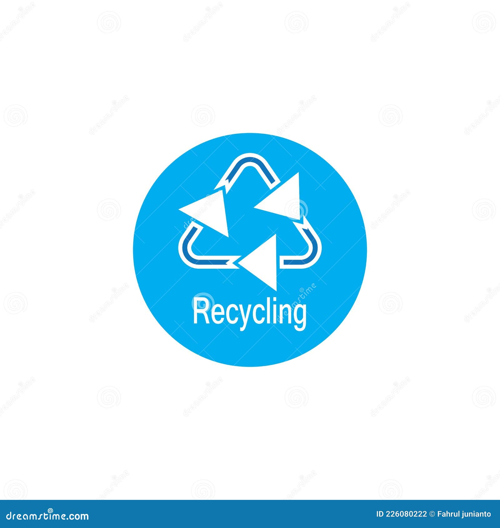 Recycling Icon and Symbol Vector Template Stock Vector - Illustration ...