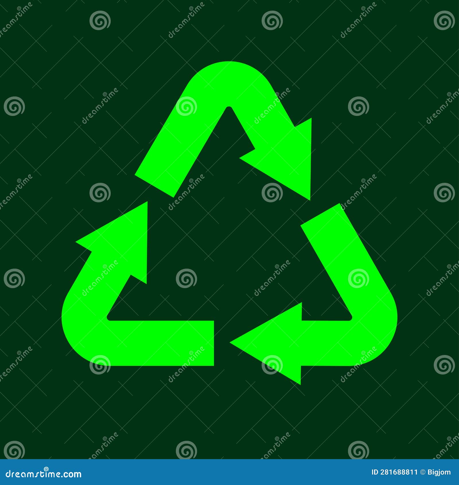 Recycling Icon Vector Technology Symbol. Vector Illustration Stock ...