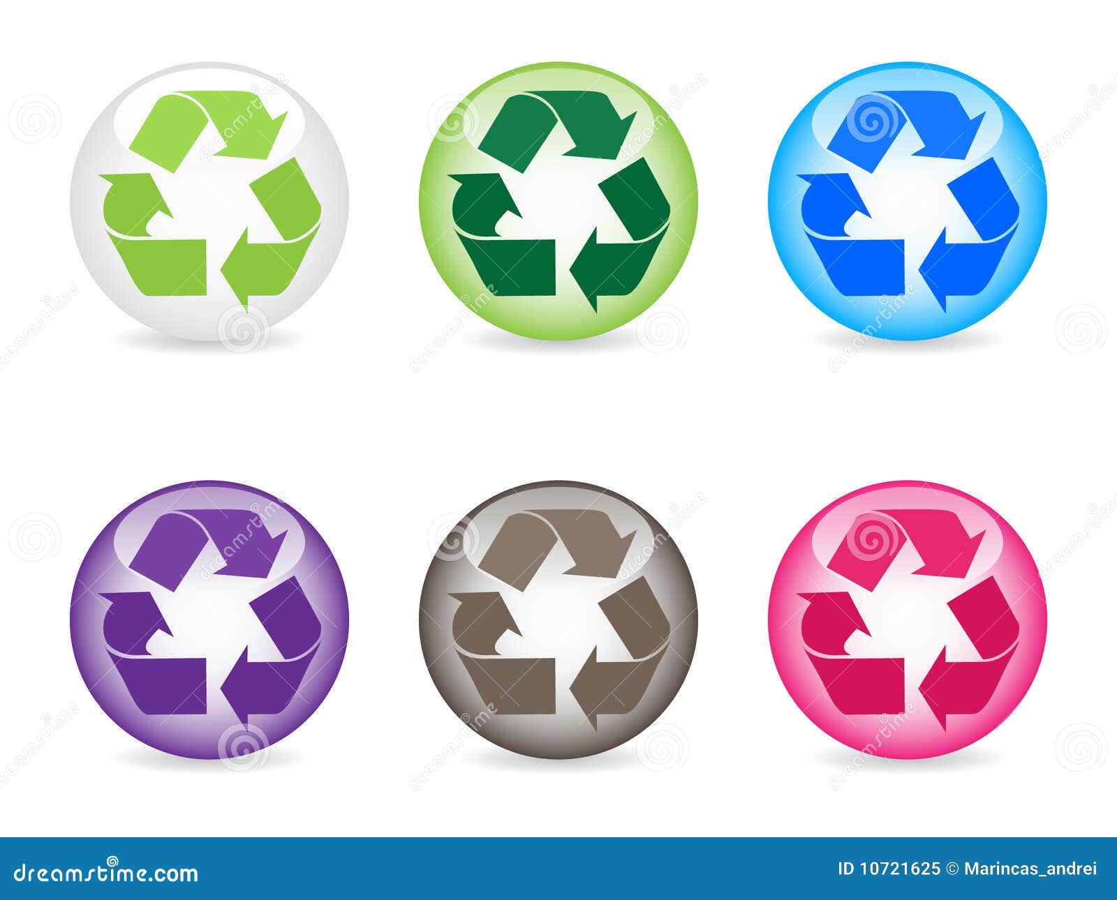 Recycling icons stock vector. Illustration of conservation - 10721625