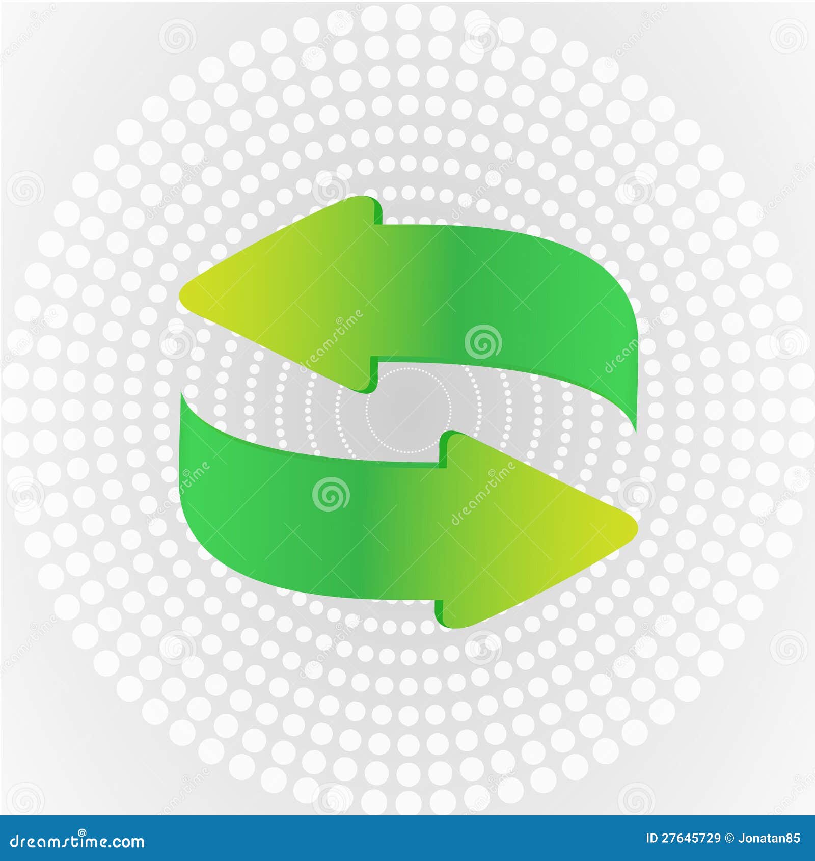 Recycling icons stock vector. Illustration of curve, glossy - 27645729
