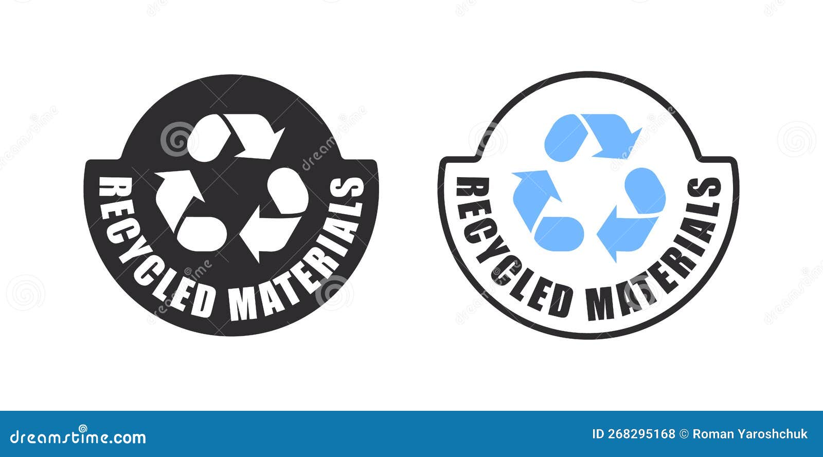 Recycling Icons. Modern Icons Recycled Materials. Packaging and ...