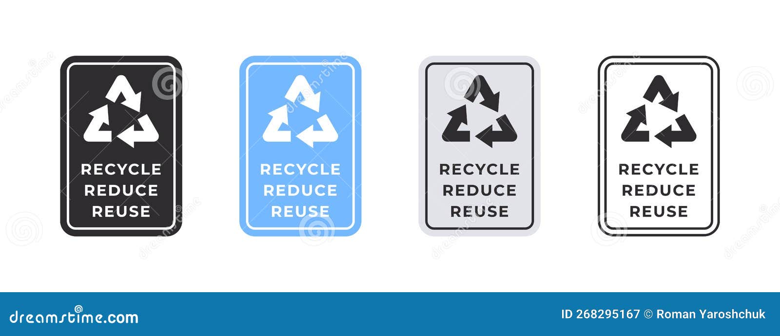 Recycling Icons Set. Recycled Materials. Packaging and Recycling Stock ...