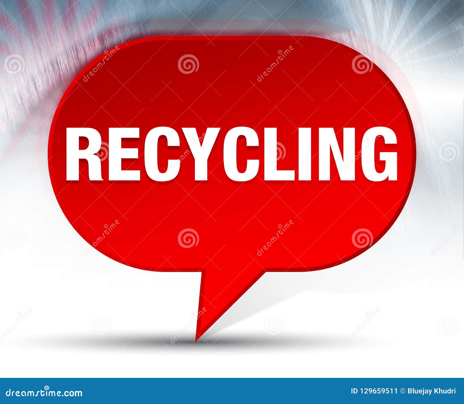 Recycling Red Bubble Background Stock Illustration - Illustration of ...