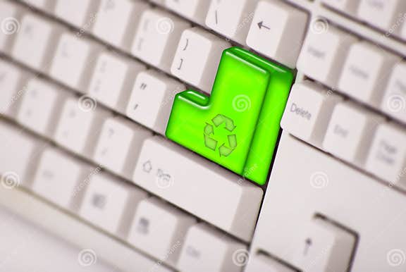 Recycling Keyboard stock photo. Image of button, closeup - 2896452