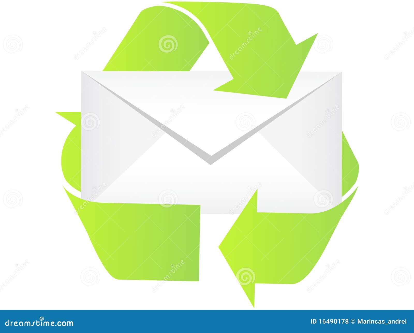 Recycling letter stock vector. Illustration of email - 16490178
