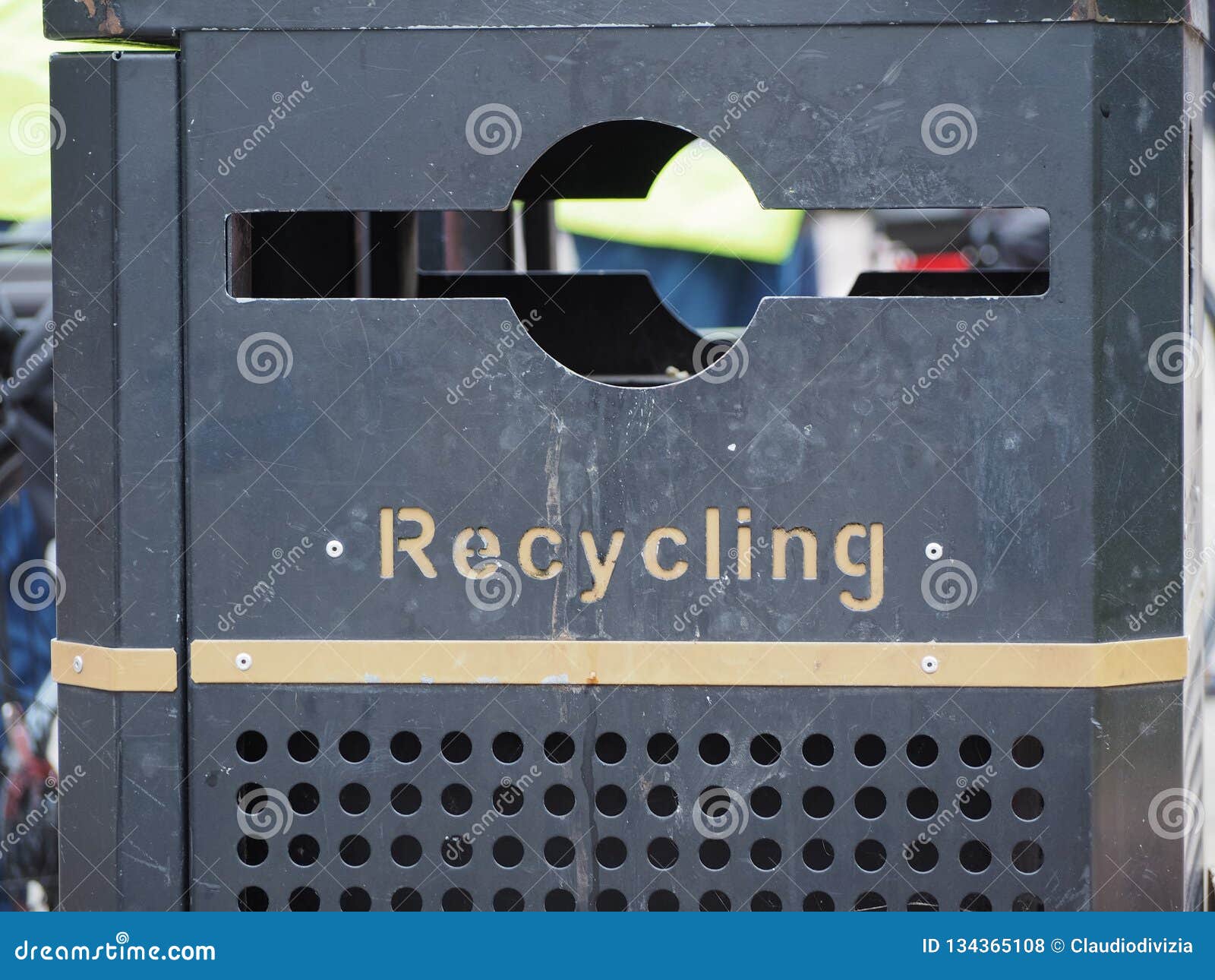Recycling litter bin stock photo. Image of litter, environment - 134365108