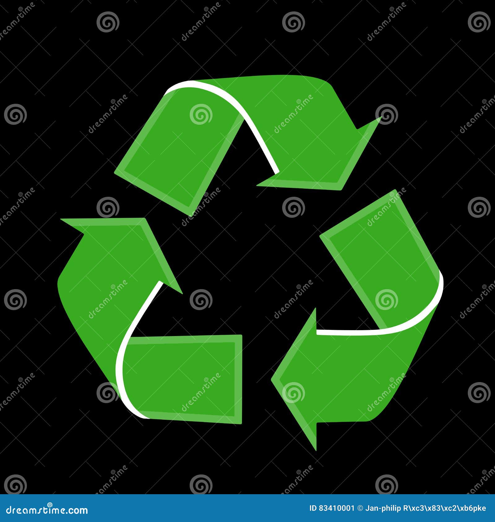 Recycling logo stock illustration. Illustration of green - 83410001