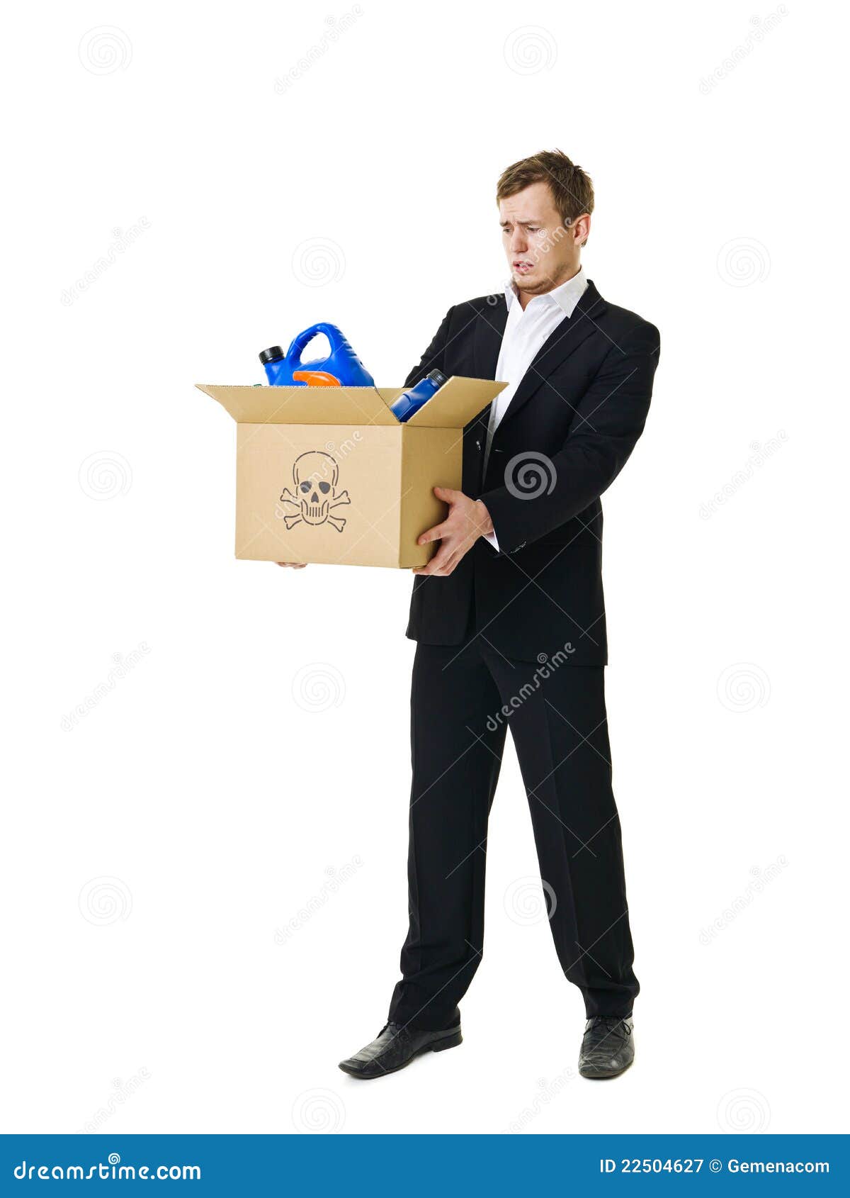 Recycling man stock image. Image of bottle, environmantal - 22504627