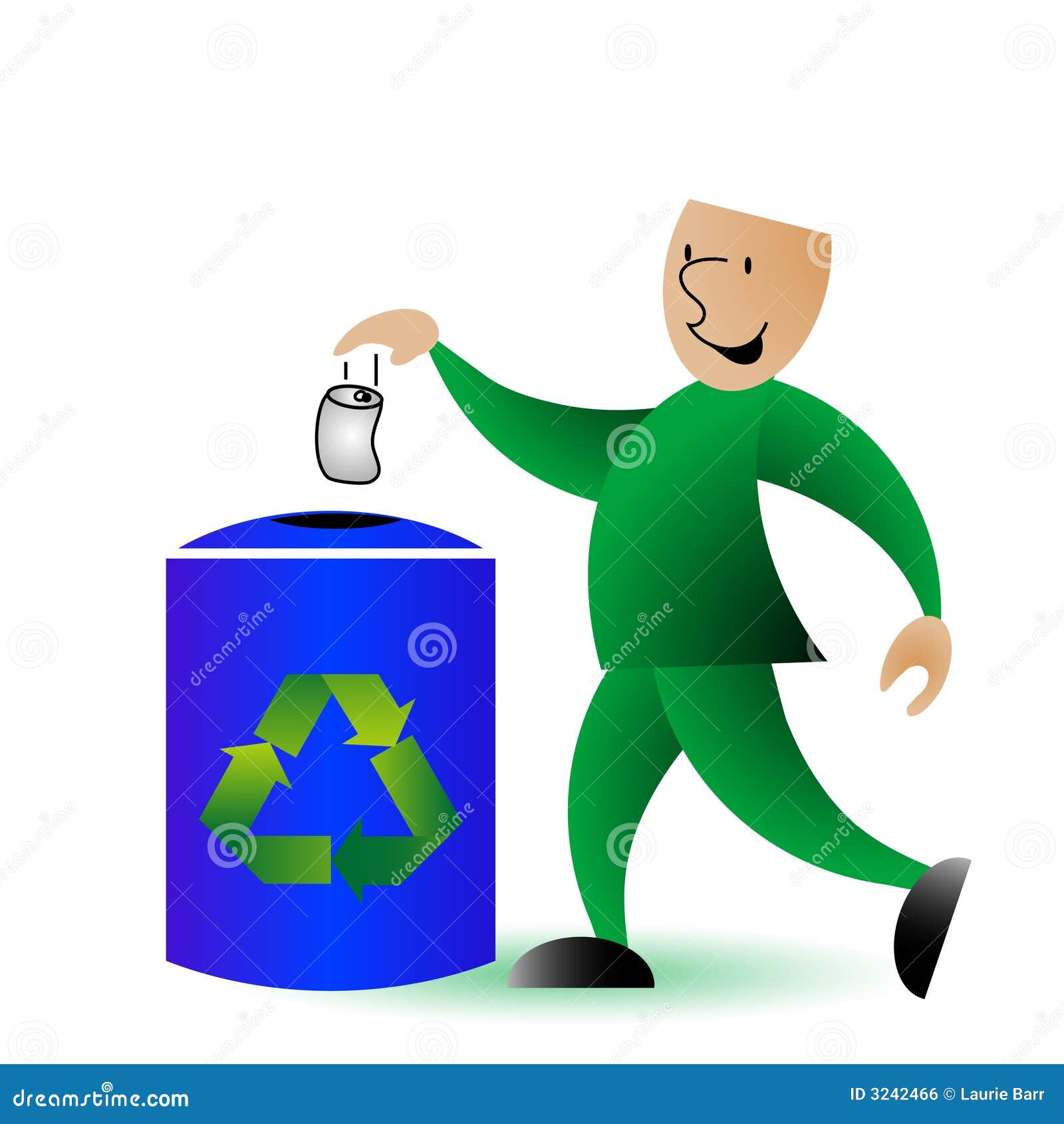 Recycling man graphic stock illustration. Illustration of atmosphere ...