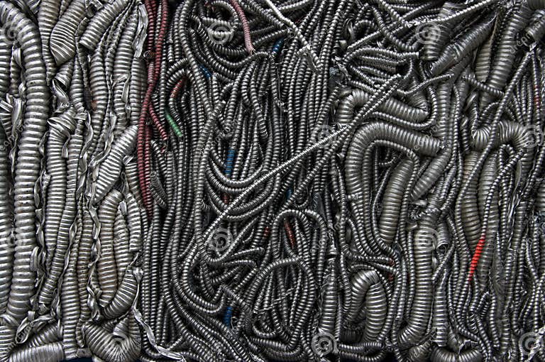 Recycling mixed cables stock image. Image of consumption - 8275345
