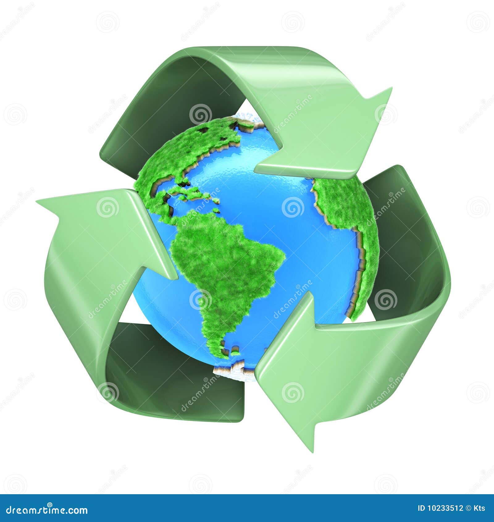 Recycling Planet Earth stock illustration. Illustration of bush - 10233512