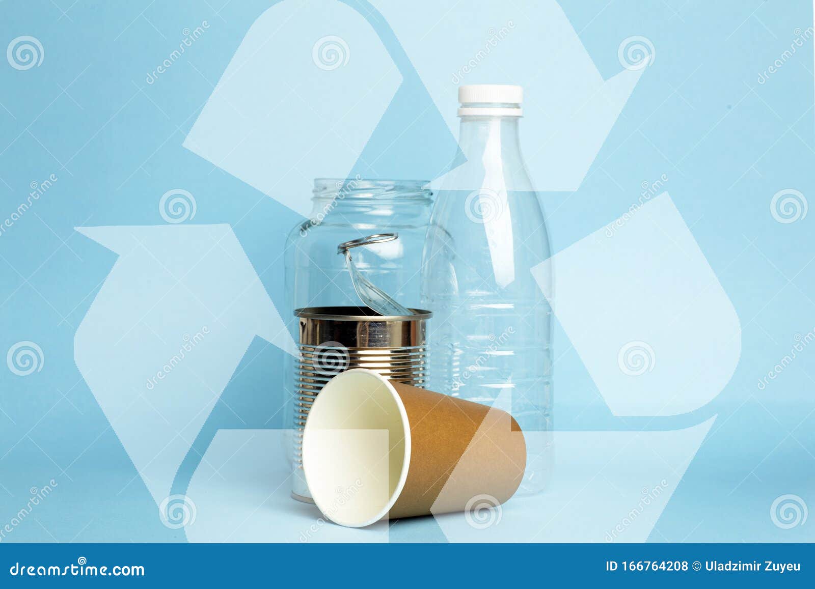 Recycling of Plastic, Metal, Plastic and Paper. Environmental Pollution ...