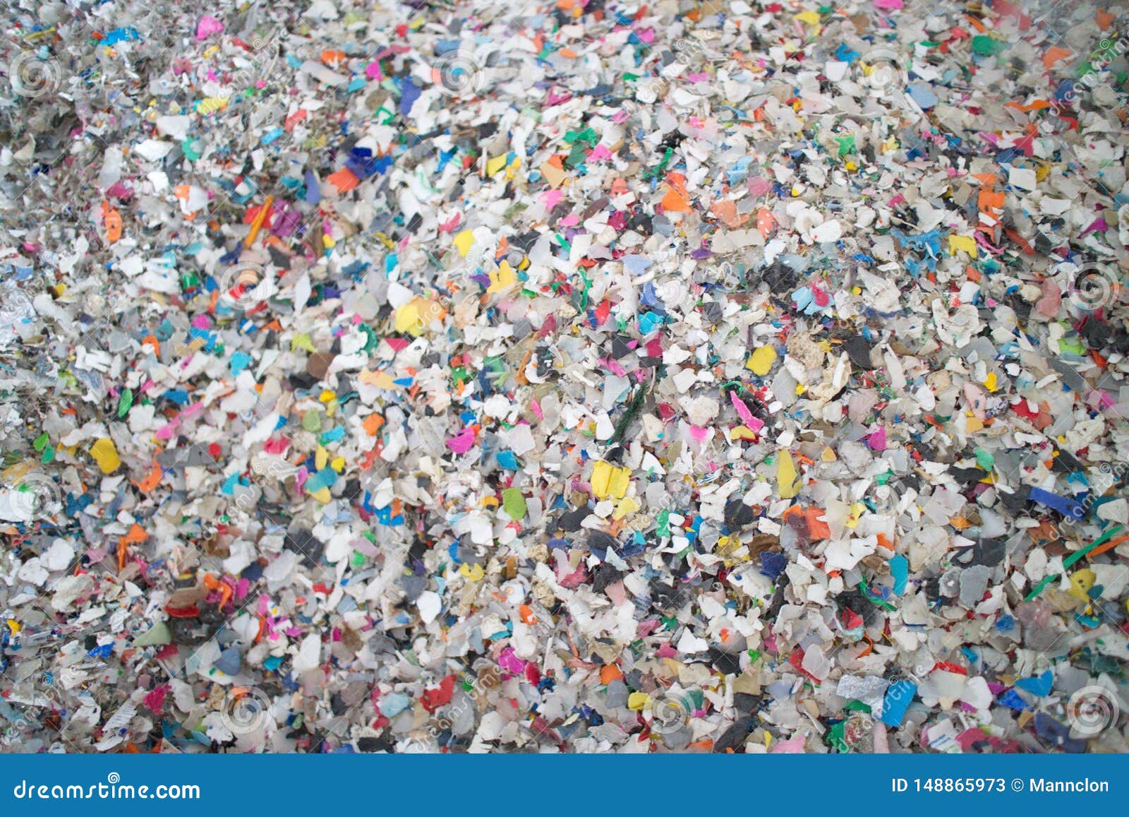 Recycling, Shredded Plastic Stock Image - Image of heap, environment ...