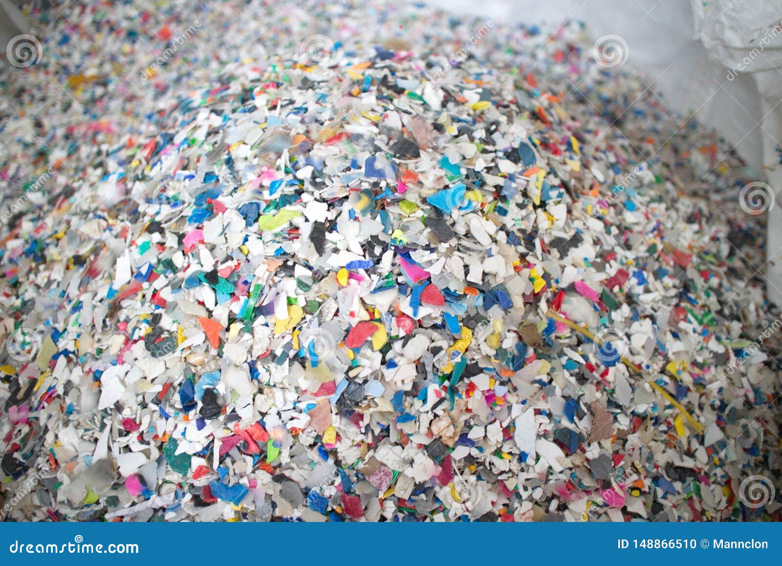 Recycling, Shredded Plastic Stock Photo - Image of automobile, reuse ...