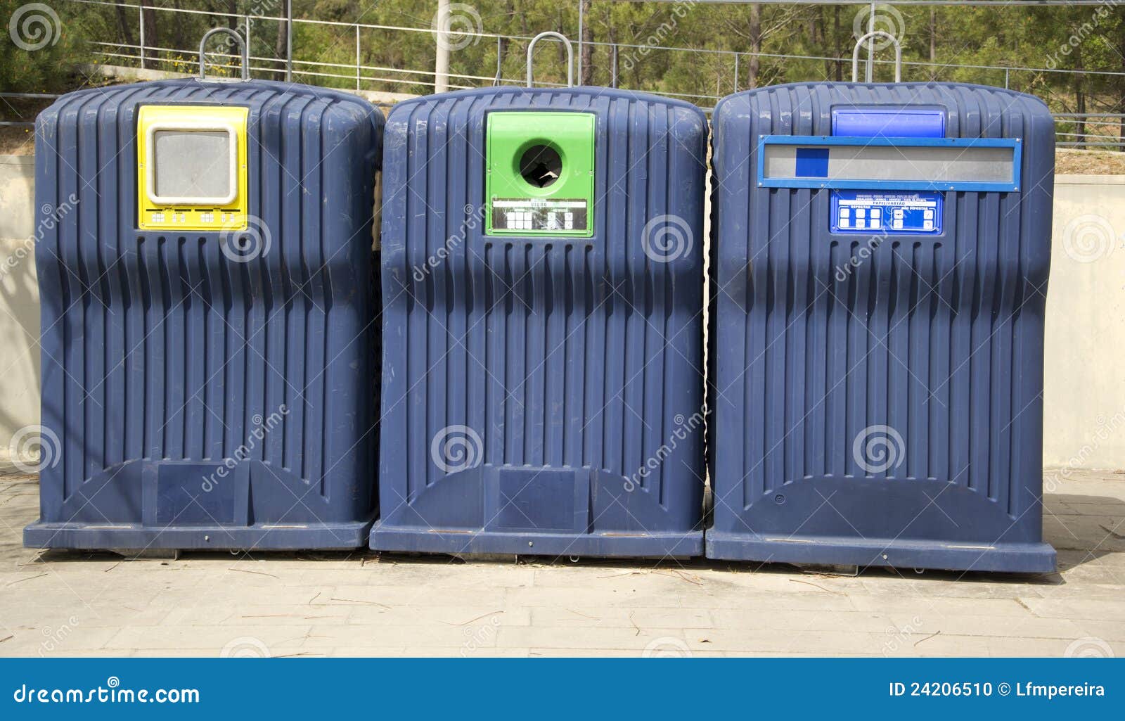 Recycling point stock photo. Image of pollution, metal - 24206510