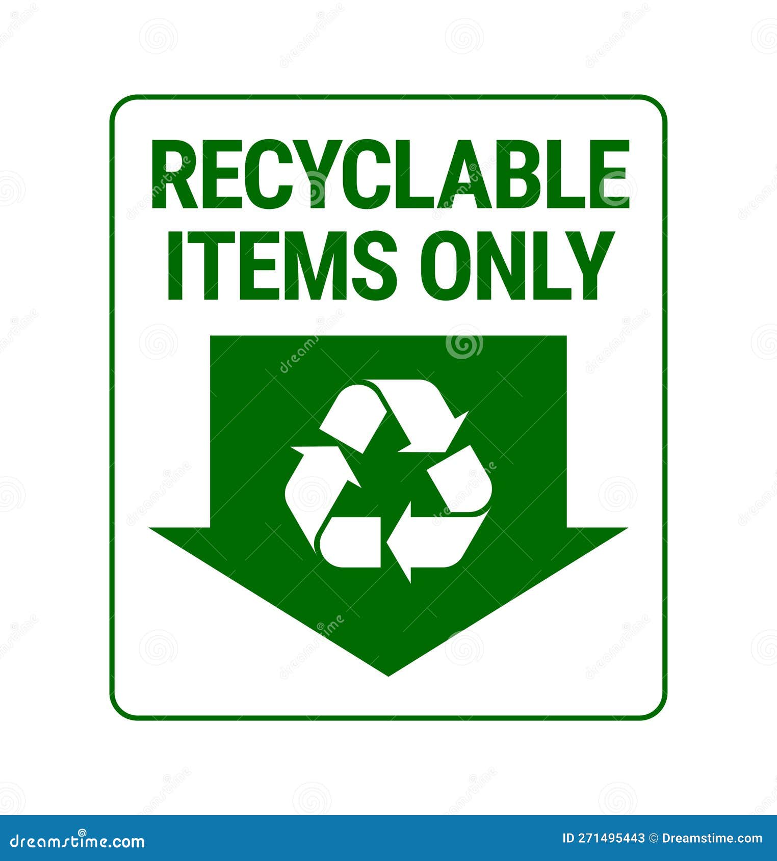 Recycling Point Sign Poster Vector Concept Stock Vector - Illustration ...