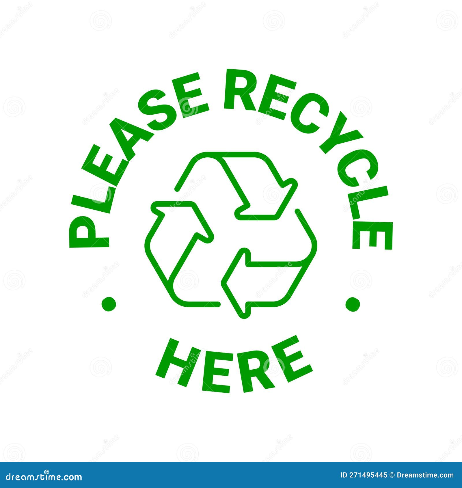 Recycling Point Sign Poster Vector Concept Stock Vector - Illustration ...