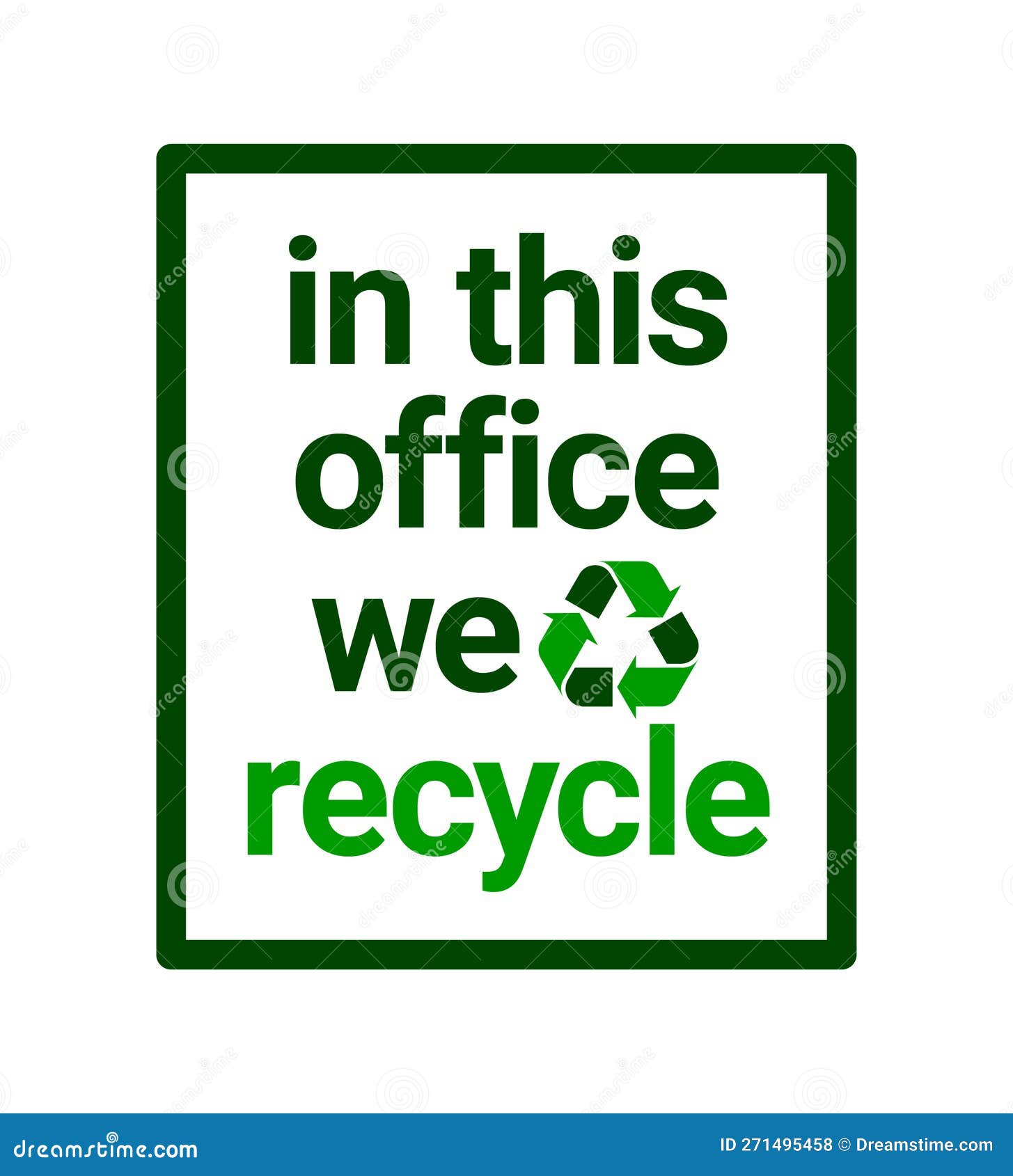 Recycling Point Sign Poster Vector Concept Stock Vector - Illustration ...