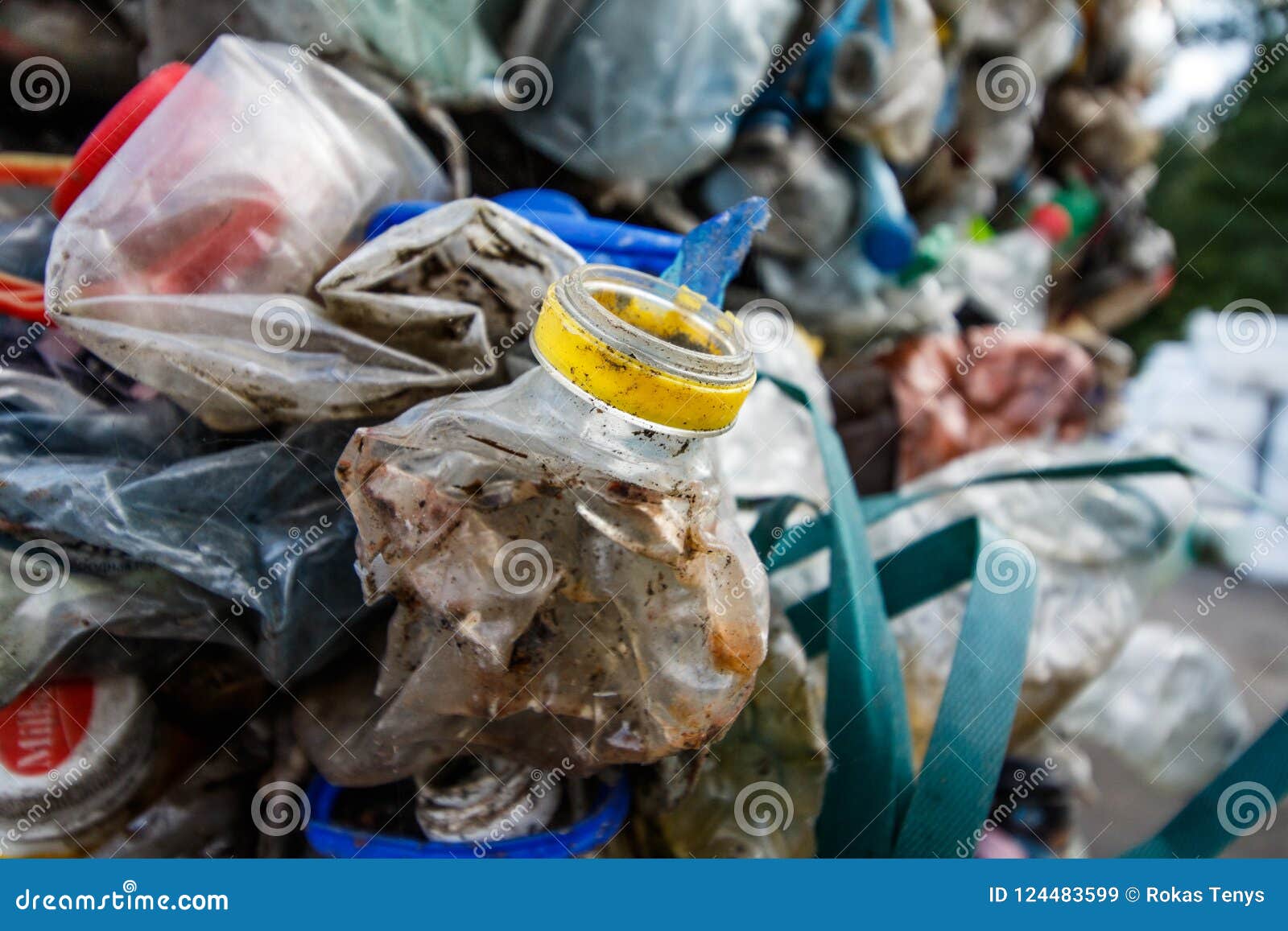 Recyclable Plastic Garbage and Materials Stock Image - Image of ...