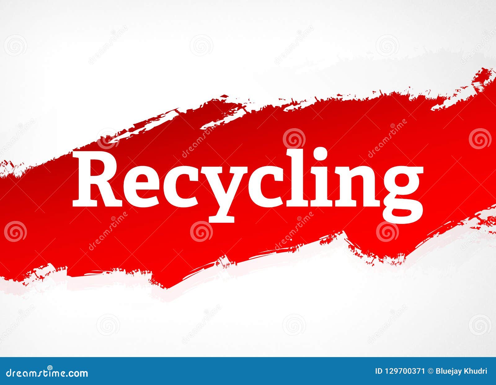 Recycling Red Brush Abstract Background Illustration Stock Illustration ...