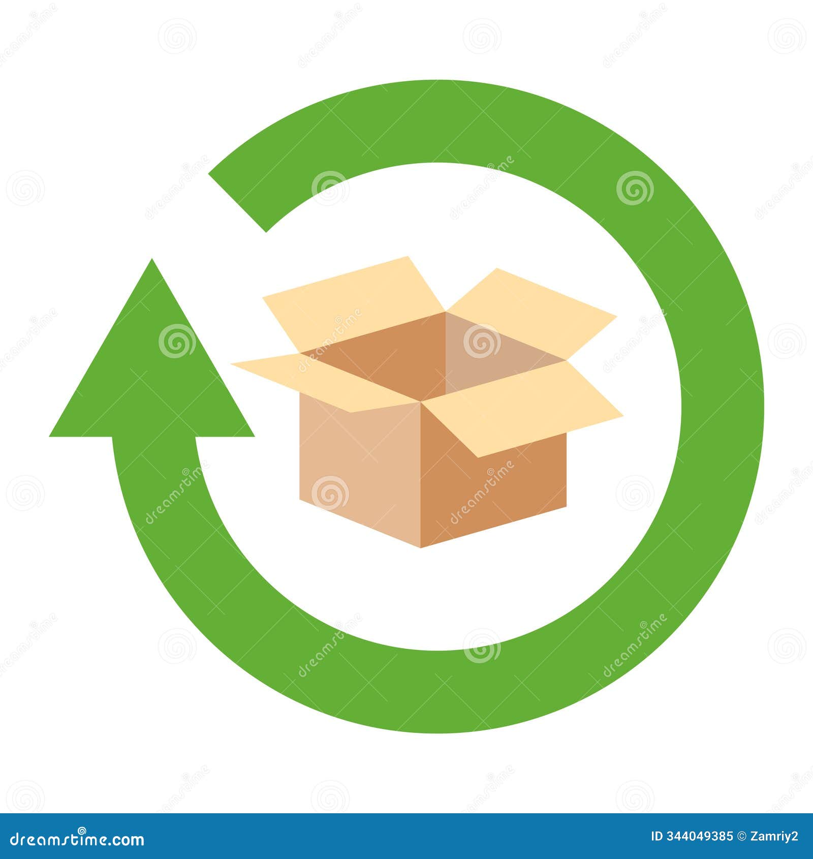 Recycling or Reusing Packaging Materials Sign Stock Vector ...