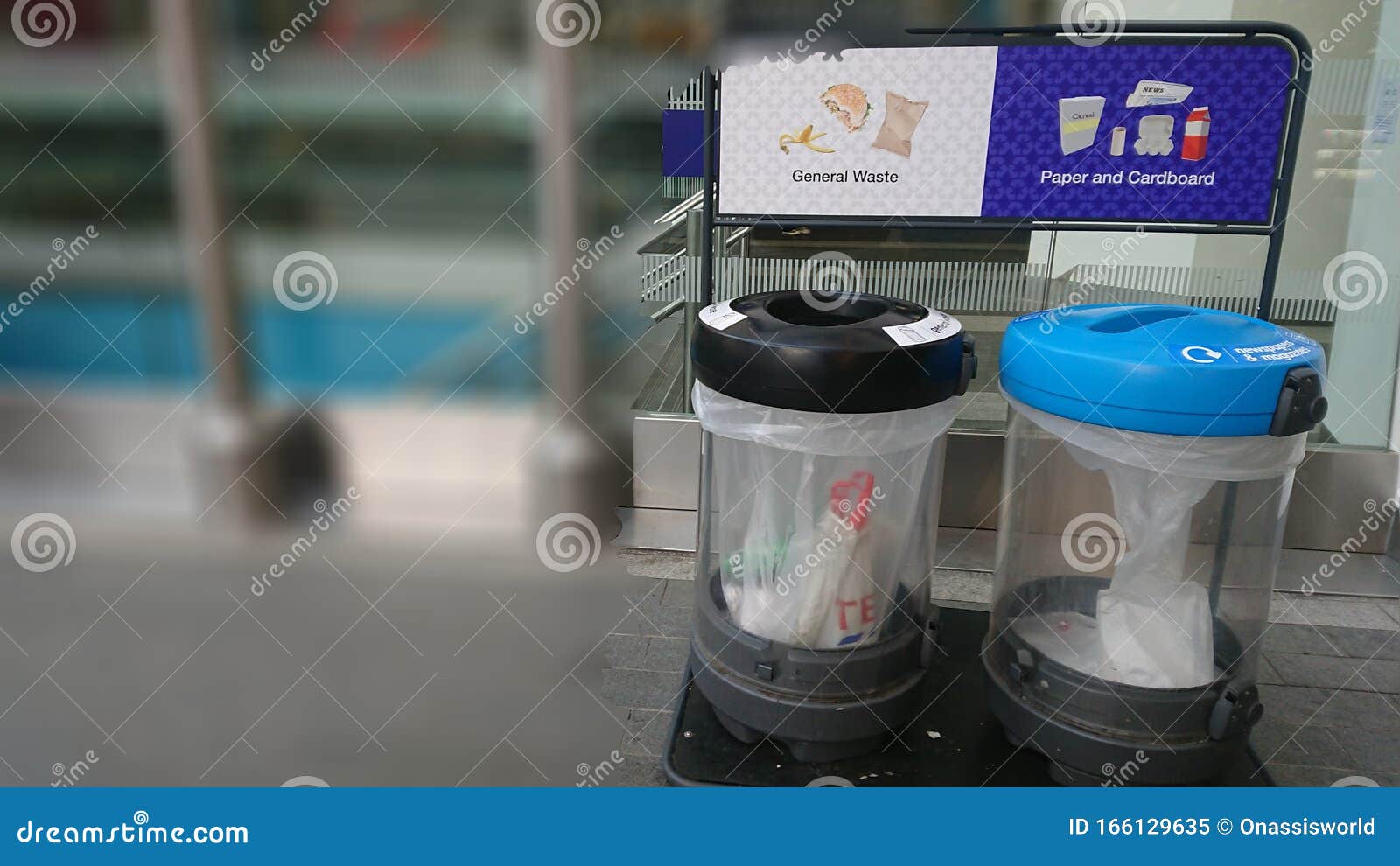 Recycling Rubish Bins editorial image. Image of recycling - 166129635