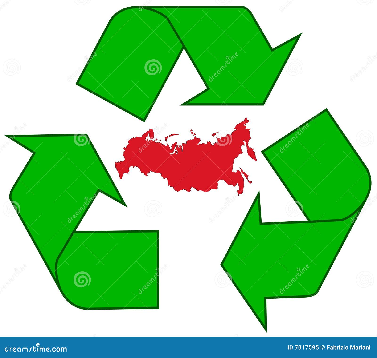 Recycling Russia stock vector. Illustration of garbage - 7017595