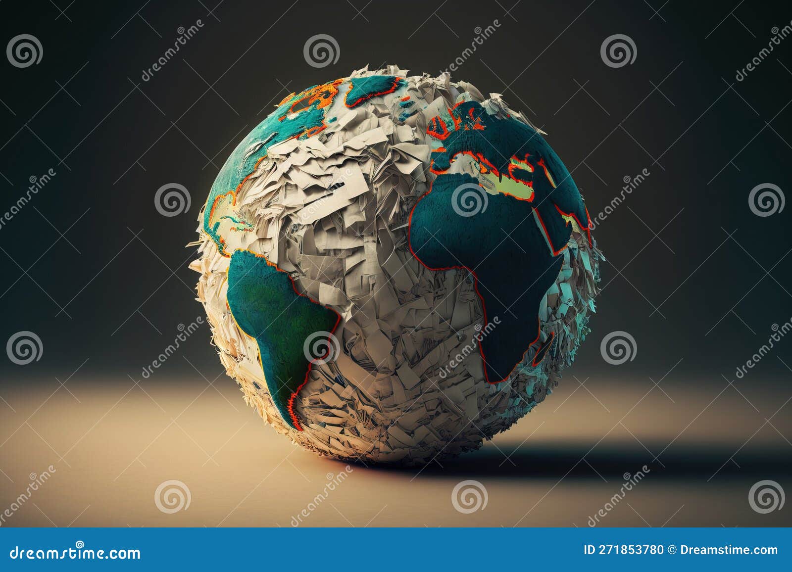 Recycling and Saving the Globe Concepts Stock Illustration ...