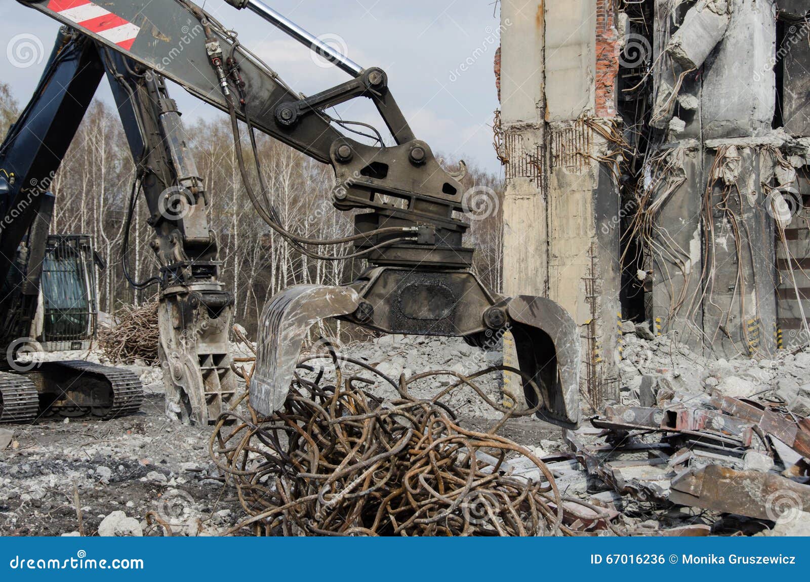 Recycling of scrap metal stock photo. Image of mechanical - 67016236