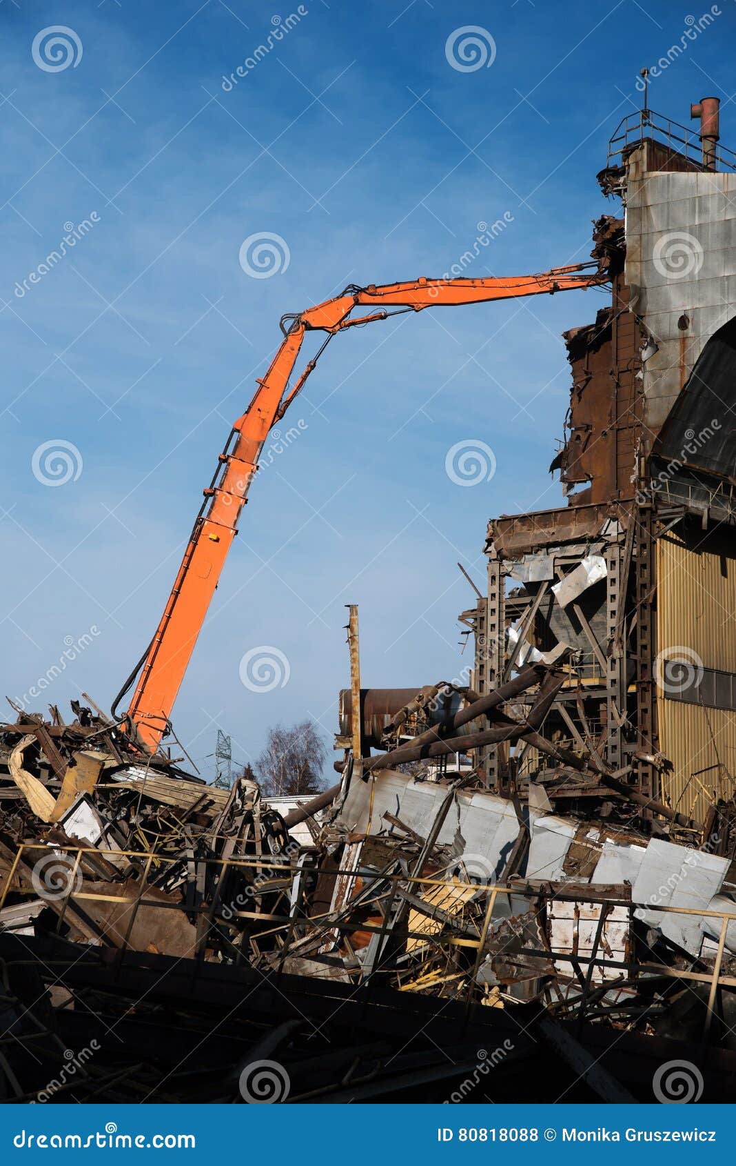 Recycling of scrap metal stock photo. Image of pillar - 80818088