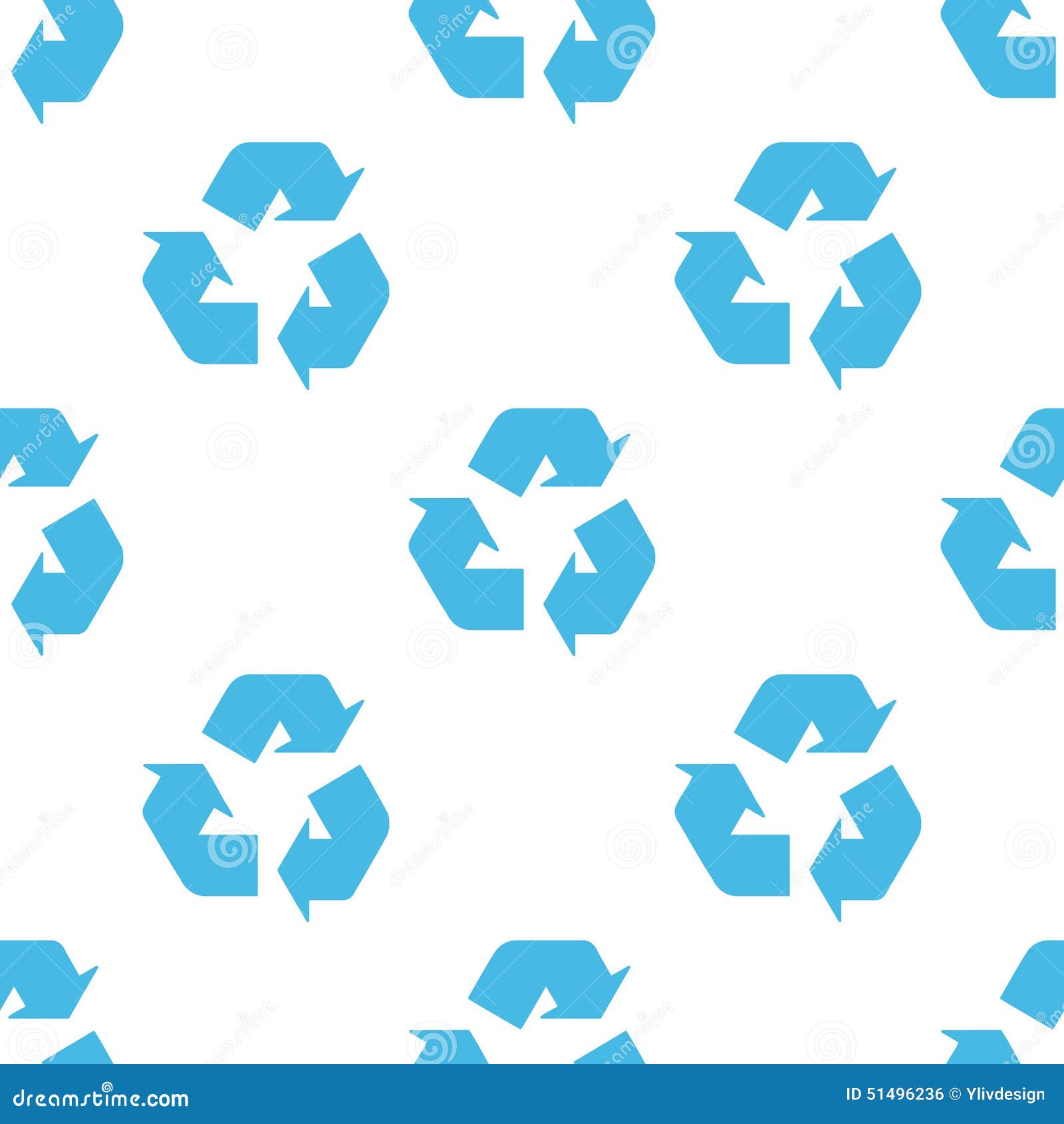 Recycling seamless pattern stock vector. Illustration of blog - 51496236