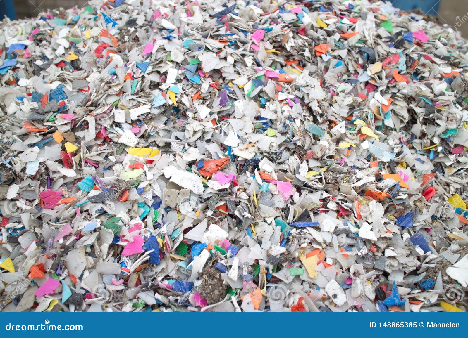Recycling, Shredded Plastic Stock Image - Image of industrial, junk ...