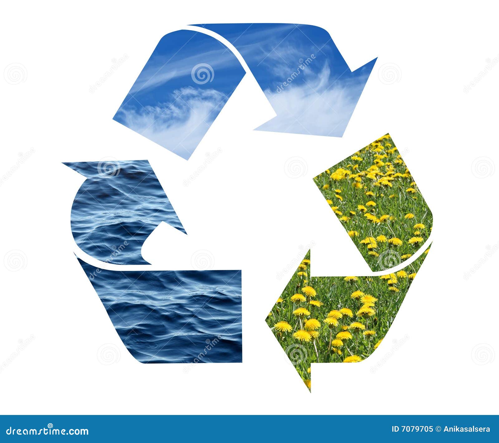 Recycling Sign On The Trunk Of A Tree Stock Image | CartoonDealer.com ...