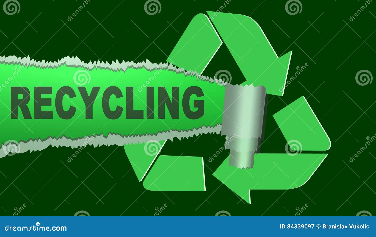 Recycling Sing,illustration Stock Illustration - Illustration of ...