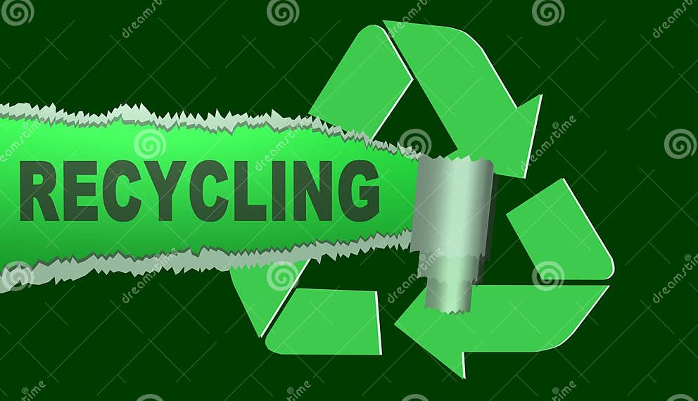 Recycling Sing,illustration Stock Illustration - Illustration of ...